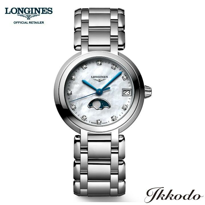 LONGINES（ロンジン） ボーナスストア＋10% プリマルナ クォーツ 30.5mm ムーンフェイズ マザーオブパール 3気圧防水 正規品 ...