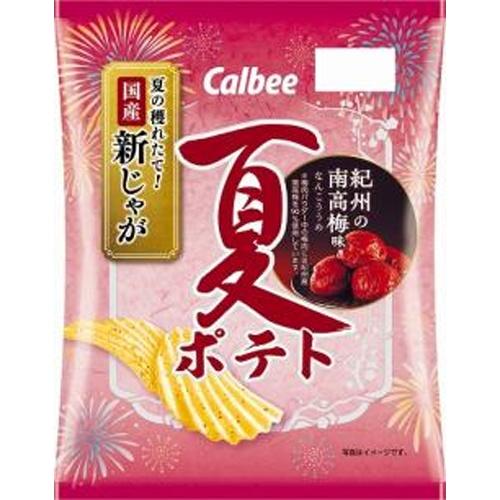 カルビー 夏ポテト 紀州の南高梅味 61g×12袋 : お菓子と食品のいっこもんマルシェ - 通販 - Yahoo!ショッピング