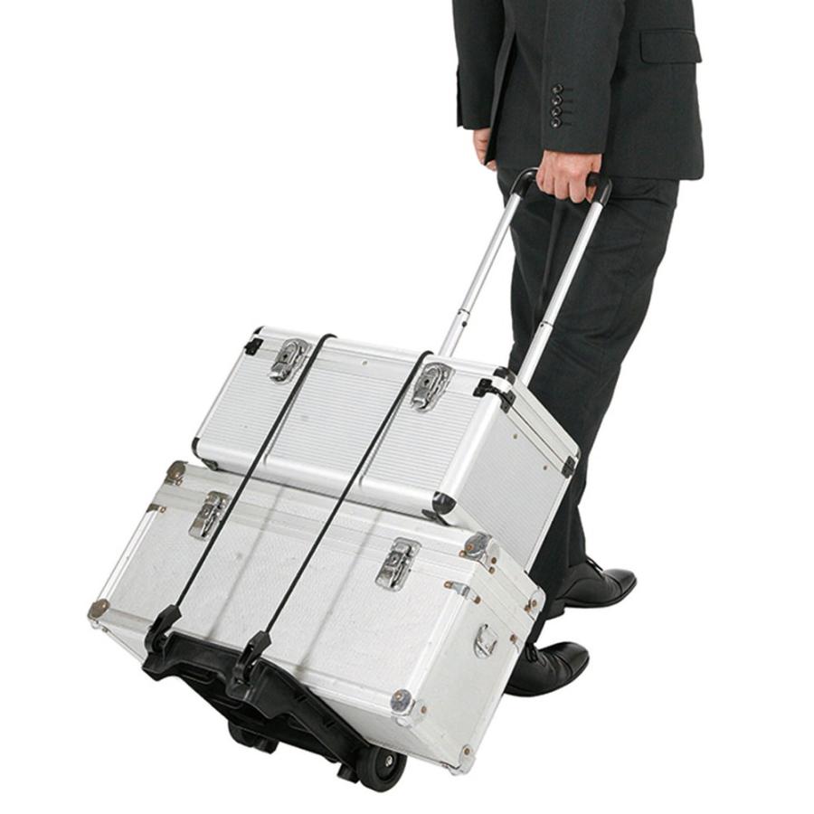 Kakusee 【耐荷重20kgまで】折りたたみ式ハンドキャリー 簡易 軽量 コンパクト 運搬用ハンドキャリー 持ち運び 運搬 手軽 アルミ製 ハンディ イベント 折 : 一級品の店 いっ ...