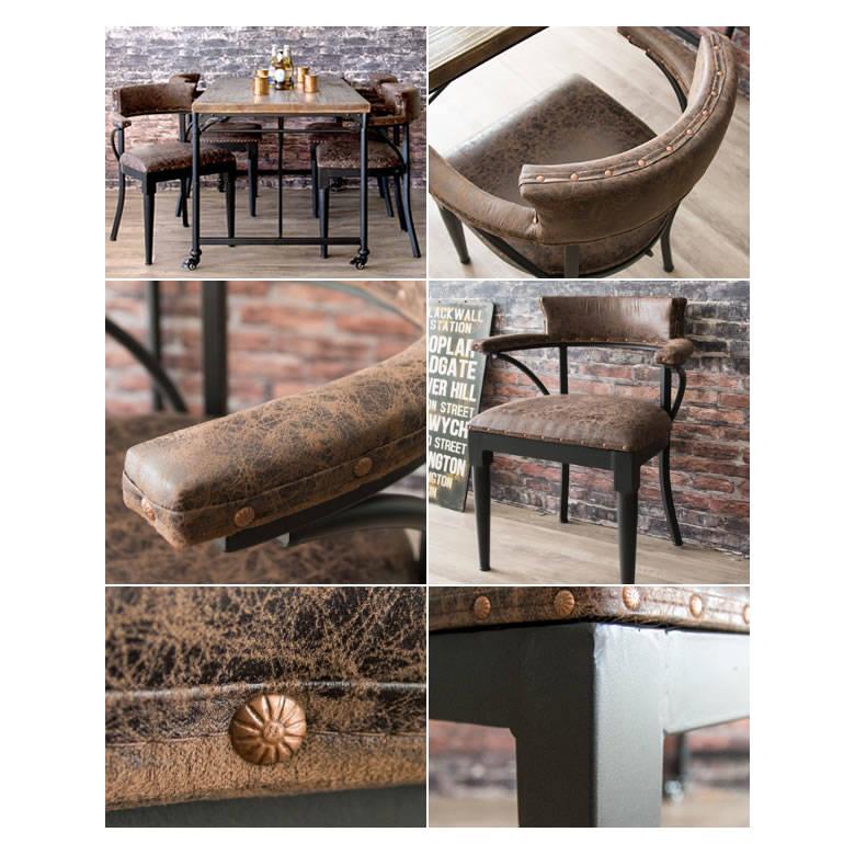 宮武製作所 チェア INDUSTRIAL（インダストリアル） CH-A29 ダイニングチェア 食卓椅子 レザーチェア 高級感 : 一級品の店 いっきゅう - 通販 - Yahoo!ショッピング