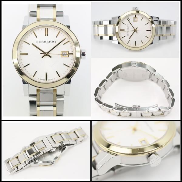 BURBERRY イコー質店 バーバリー ★希少モデル BU9115 男女兼用ウォッチ クオーツ SS/GP 新品仕上げ済み 美品 ...