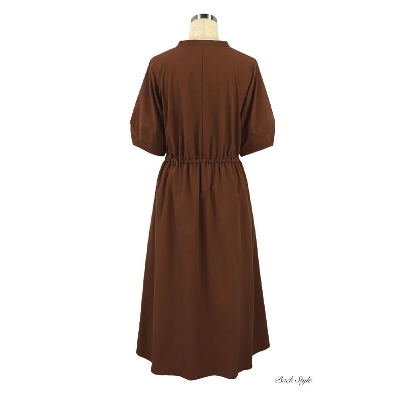 ワンピース レディース 【イクコ IKUKO】 ソフトタイプライター コクーンワンピース 日本製 軽量 接触冷感 遮熱性 UVカット 高機能素材 ストレッチ : IKUKO Yahoo ...