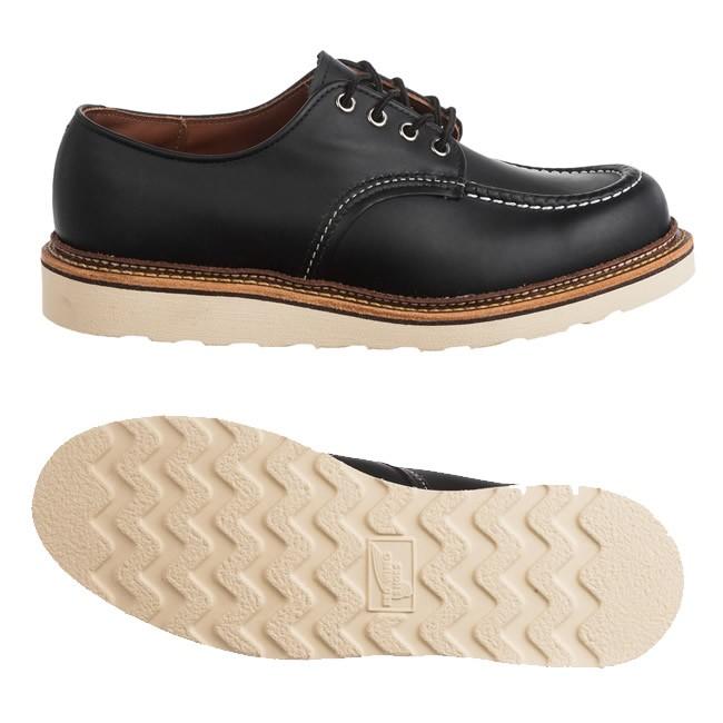 RED WING SHOES REDWING 8106 レッドウィング オックスフォード WORK OXFORD MOC TOE BLACK ...
