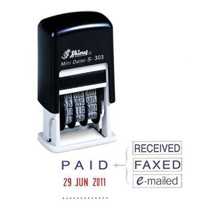 シャイニー Shiny シャイニー 4 in 1 Mini Dater 回転日付印 S-303 : アイ・ラブ・スマート - 通販 ...