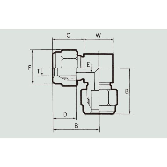 F-LOCK30チューブフィッティングUE 30-8UE-C 品番:103-03004 : 103-03004 : いまちゃすヤフーショップ - 通販 - Yahoo!ショッピング