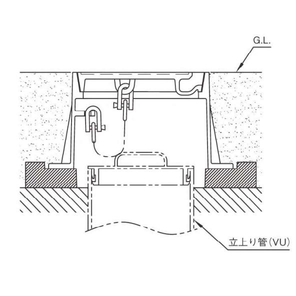 鋳鉄製防護蓋 立上り管 150 T14 桝蓋 敷地用 耐荷重 台座付き : 今戸屋建材ヤフー店 - 通販 - Yahoo!ショッピング