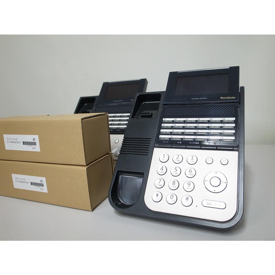 【☆ハンドセット新品☆】 ナカヨ Voice Caster IP PHONE 【IP-24N-ST101B(W)】 2台 (1) : イメージ ...
