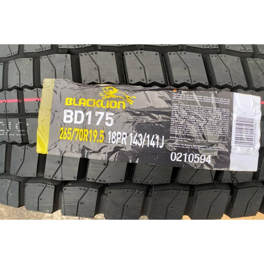 235/75R17.5 18PR 143/141L BD175 新品 トラックタイヤ 大型車用 ブラックライオン BLACKLION : 今井屋 - 通販 - Yahoo!ショッピング