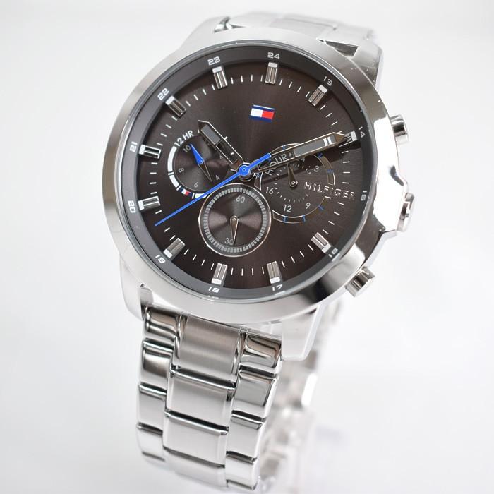 トミーヒルフィガー 腕時計 メンズ 1791794 (15) チャコールグレー ブラック シルバー JAMESON TOMMY ...
