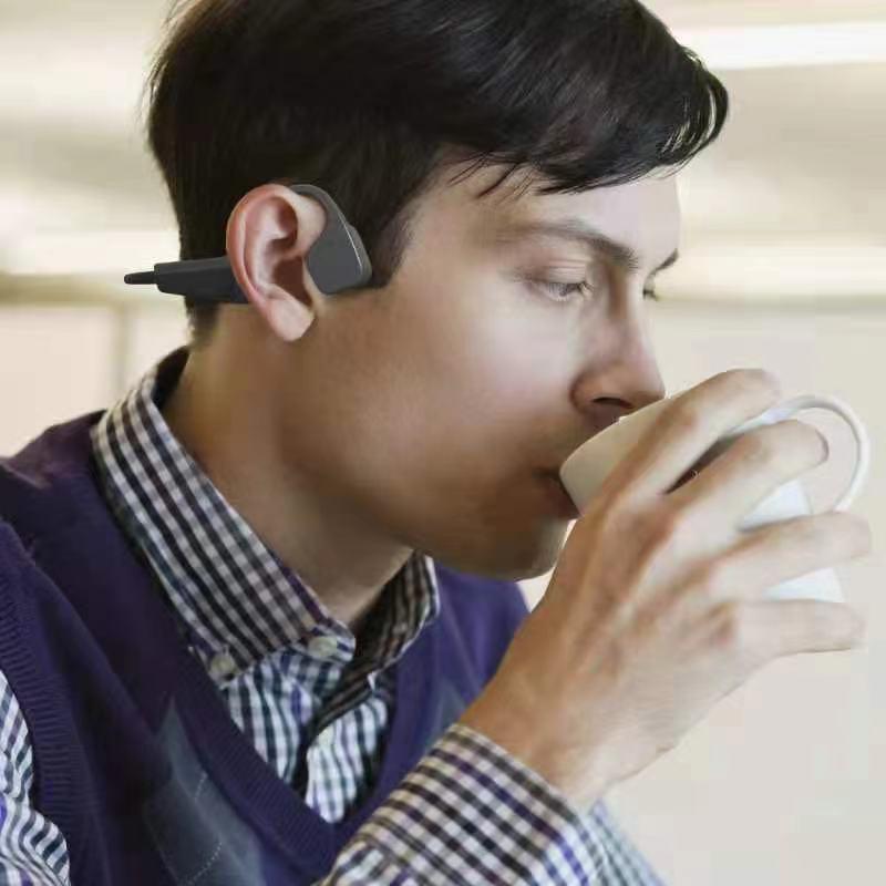 骨伝導イヤホン「ActiBone」 ワイヤレスイヤホン Bluetooth 軽量 スマホに ブラック 送料無料 : イミディアYahoo!店 ...