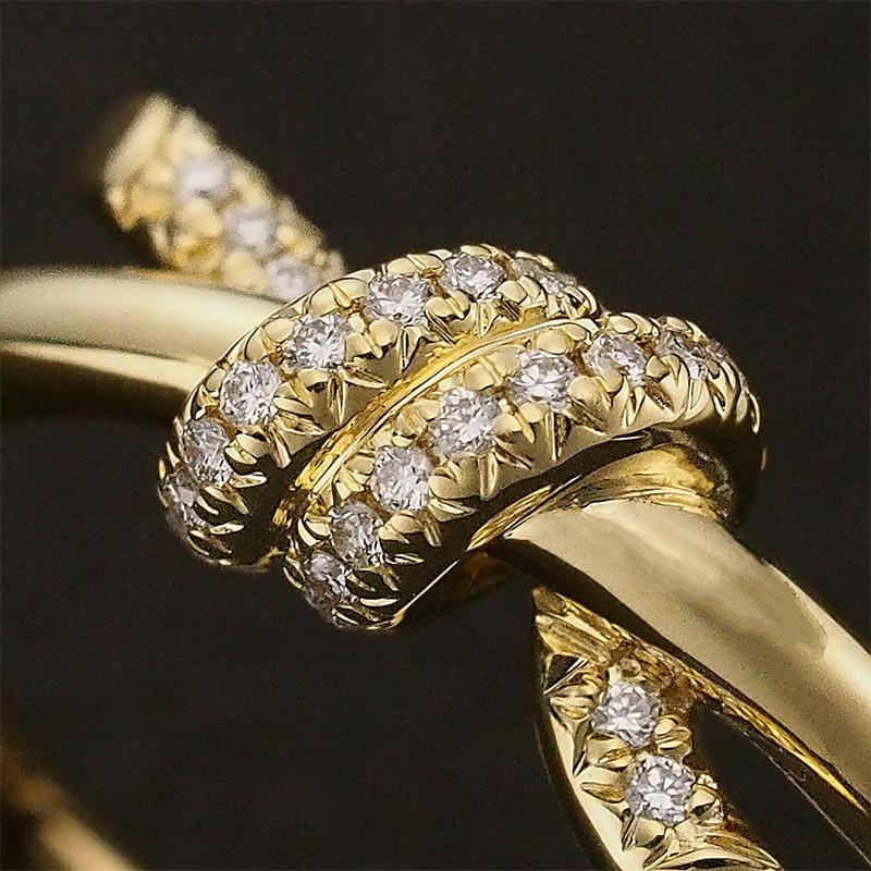 ティファニー ノット ダイヤモンド リング K18YG 8-9号 69346855 ケース付 : インペリアル - 通販 - Yahoo!ショッピング