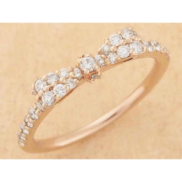 ポンテヴェキオ ダイヤモンド/0.35ct リボンモチーフ リングK18PG 9号 :H6633:インペリアル - 通販 - Yahoo!ショッピング