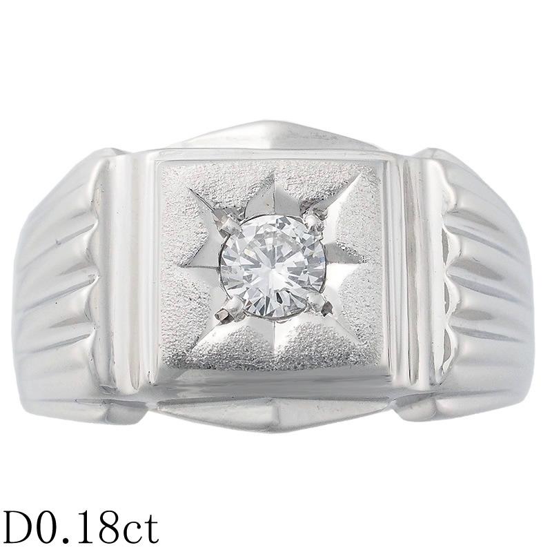 印台 1Pダイヤモンド/0.18ct リング Pt900 15号 :H7029:インペリアル - 通販 - Yahoo!ショッピング