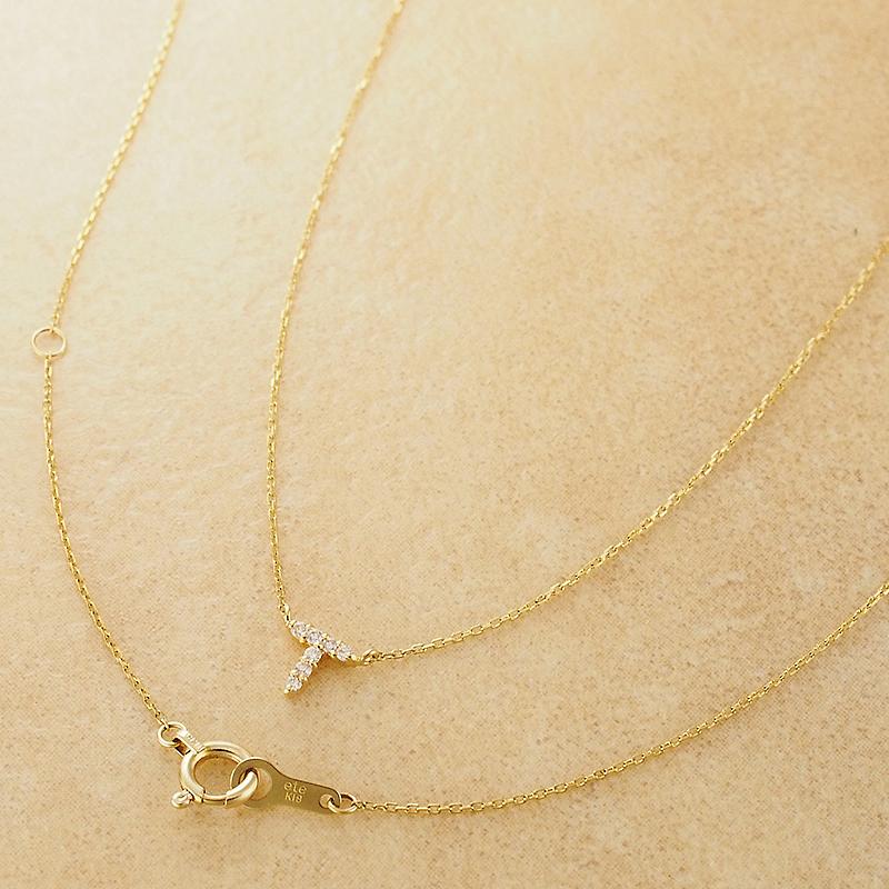 エテ ダイヤモンド/0.03ct イニシャル T デザイン ネックレス K18YG : インペリアル - 通販 - Yahoo!ショッピング