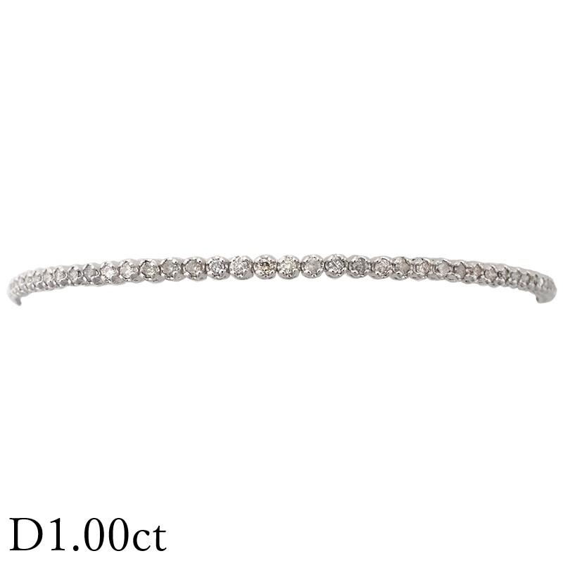 ダイヤモンド/1.00ct ブレスレット K18WG : インペリアル - 通販 - Yahoo!ショッピング