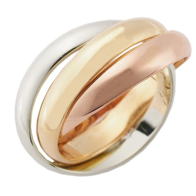 カルティエ トリニティ リング K18YG K18PG K18WG #51 証明書付 : インペリアル - 通販 - Yahoo!ショッピング