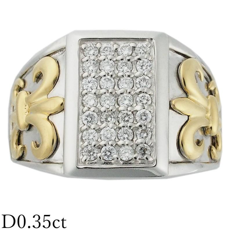 ダイヤモンド/0.35ct リング K18WG K18YG 18号 : インペリアル - 通販 - Yahoo!ショッピング