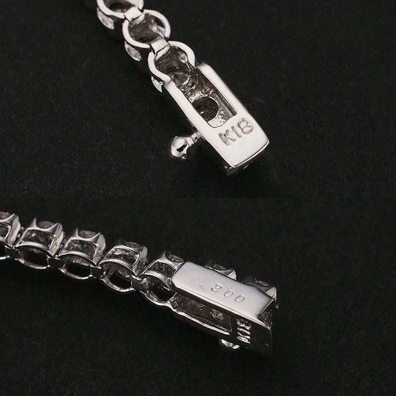 ダイヤモンド/3.00ct テニス ブレスレット K18WG : インペリアル - 通販 - Yahoo!ショッピング