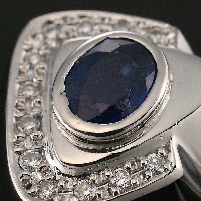 印台 サファイア/2.14ct ダイヤ/0.237ct リング Pt900 18.5号 : インペリアル - 通販 - Yahoo!ショッピング