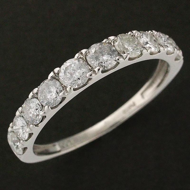 ダイヤモンド/1.00ct ハーフエタニティ リング Pt950 15号 : インペリアル - 通販 - Yahoo!ショッピング
