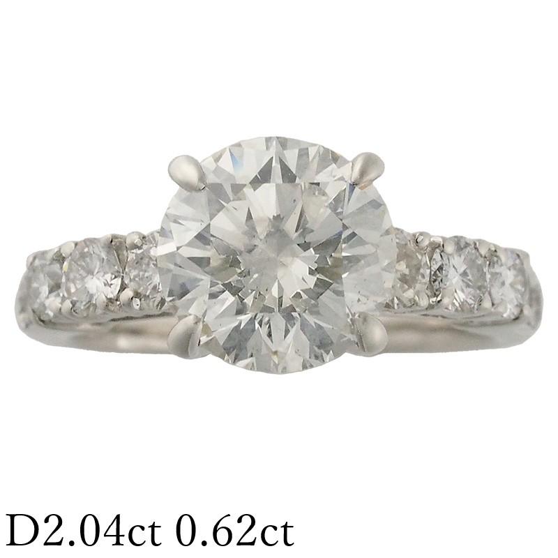 ダイヤモンド/2.04ct ダイヤ/0.62ct リング Pt900 12号 ソーティング付 : インペリアル - 通販 - Yahoo!ショッピング
