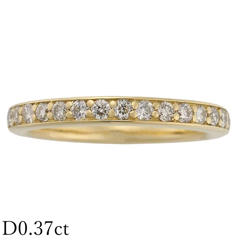 ダイヤモンド/0.37ct ハーフエタニティ リング K18YG 11号 : インペリアル - 通販 - Yahoo!ショッピング