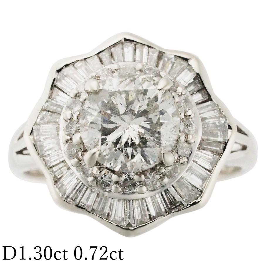 ダイヤモンド/1.30ct 0.72ct リング Pt900 12号 : インペリアル - 通販 - Yahoo!ショッピング