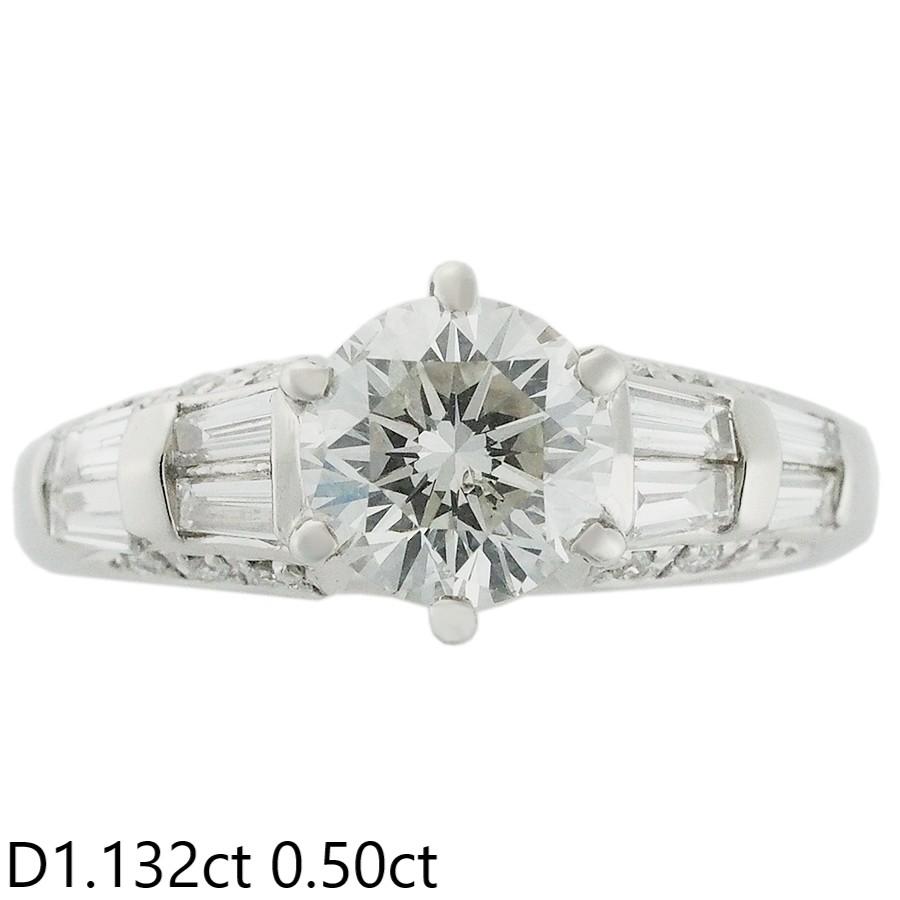 I-SI2-G ダイヤモンド/1.132ct ダイヤ/0.50ct リング Pt900 12号 ソーティング付 : インペリアル - 通販 - Yahoo!ショッピング