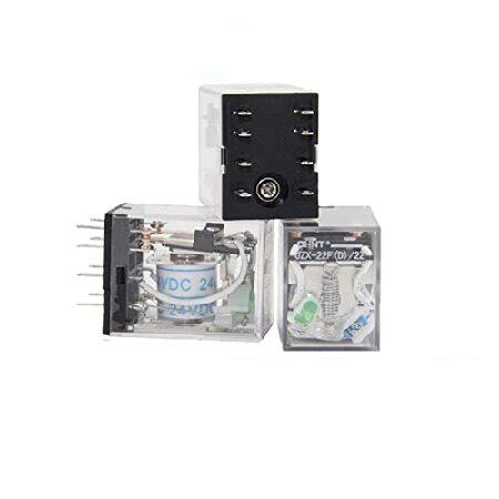 Mini Relay JZX-22F(D)-2Z 3Z 4Z with Indicator HH52P HH54P MY2 MY3 MY4 (Color : AC 24V, Size JZX ...