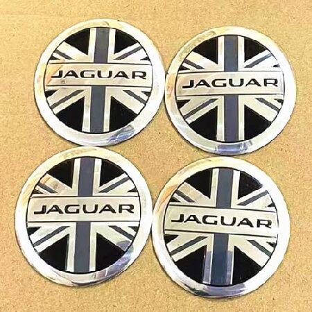 KAYTOW 4ピース 56mm カーホイールセンターハブキャップステッカー オートデカール Jaguar XK8 XK XKR XFR ...