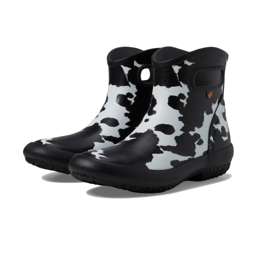 ボグス (Bogs) レディース レインシューズ・長靴 シューズ・靴 Patch Ankle - Cow (Black/White) :sh2 ...