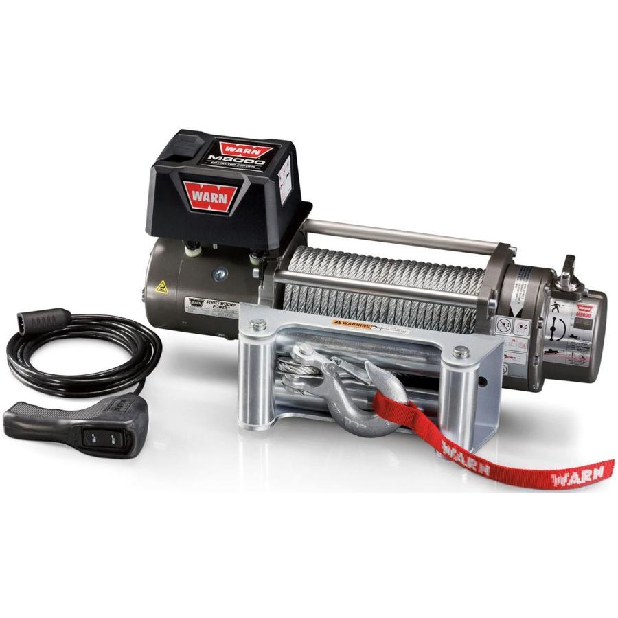 WARN M8000 8000ポンド ウィンチ M8000 26502 WARN 26502 M8000 Series Elect 並行輸入品 ...