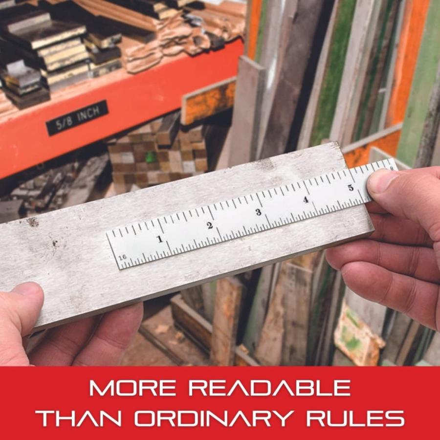 Starrett C316R-6 6-Inch Steel Rule with Inch Graduations by Starr 並行輸入 ...