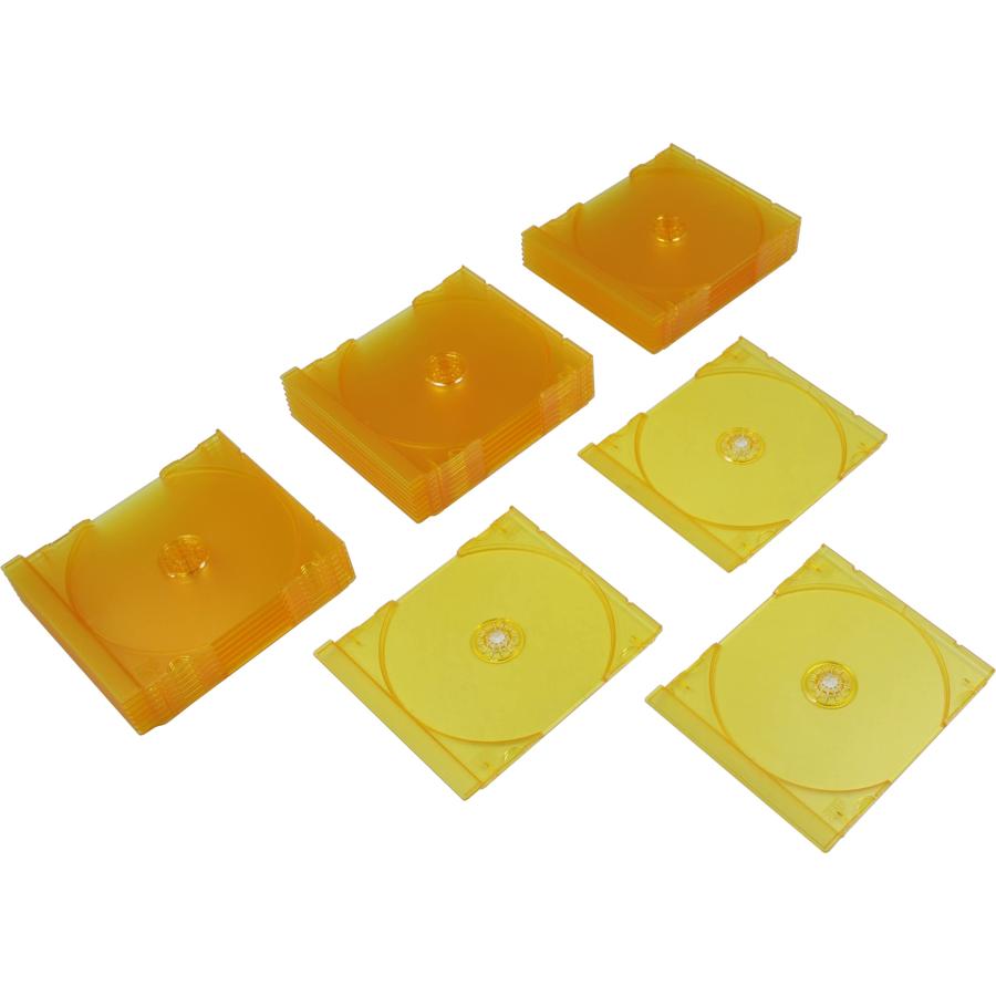 【並行輸入品】25 Frosted Orange Colored Replacement CD Trays / Inserts for ...