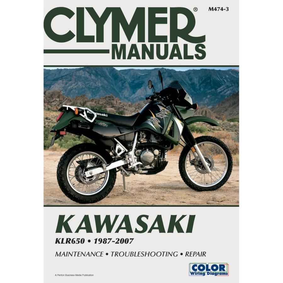 M474 3 KLR650 Kawasaki Motorcycle Repair Manual Clymer 1987 2007 並行輸入品 : Import tabaido - 通販 ...