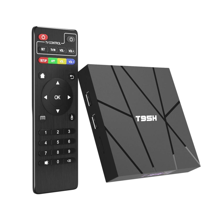 Android Tv Box 10.0, T95H 1GB RAM 8GB ROM Allwinner H616 Quad co 並行輸入品 ...
