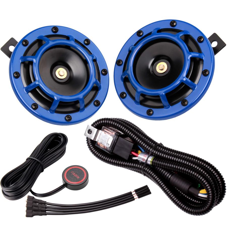 FARBIN カーホーン 12V 大音量オートバイホーン ハイ/ロー スーパートーン トラックホーンキット 電動列車ホーン 車用( 並行輸入品 : Import tabaido - 通販 ...