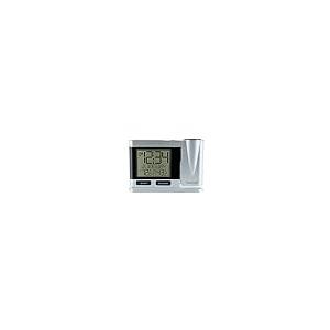 【並行輸入品】La Crosse Technology 616 12667 INT シルバー原子投影目覚まし時計 温度機能付き La ...