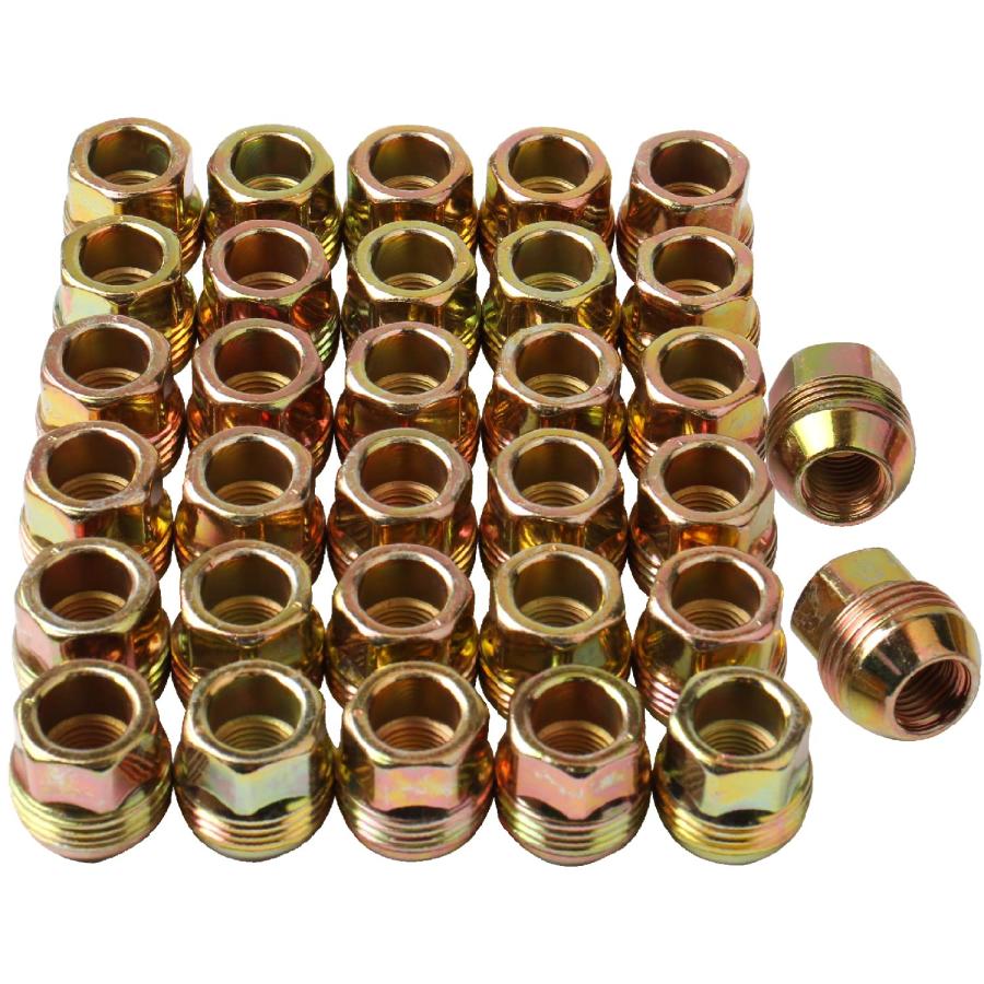 Set of 32, 14mmx1.5 OEM Factory 8 Lug Wheel Nuts Replacement for 並行輸入品 ...