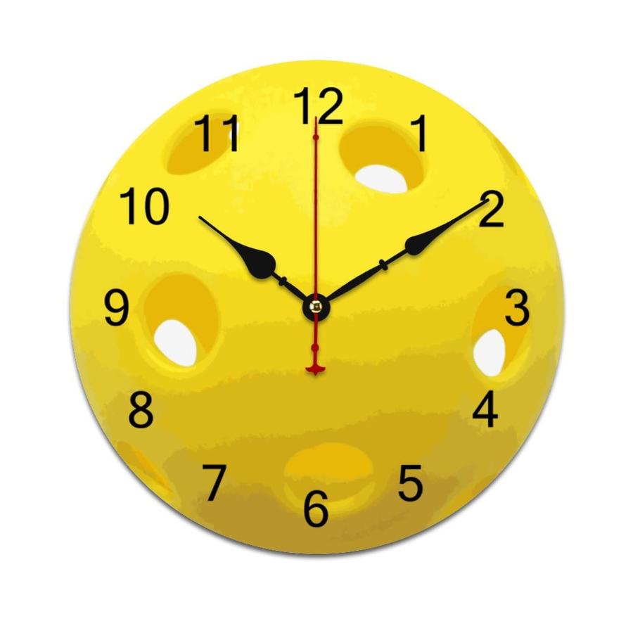 Pickleball Wall Clock for Bathroom Kitchen Home Office Living Ro 並行輸入品 ...