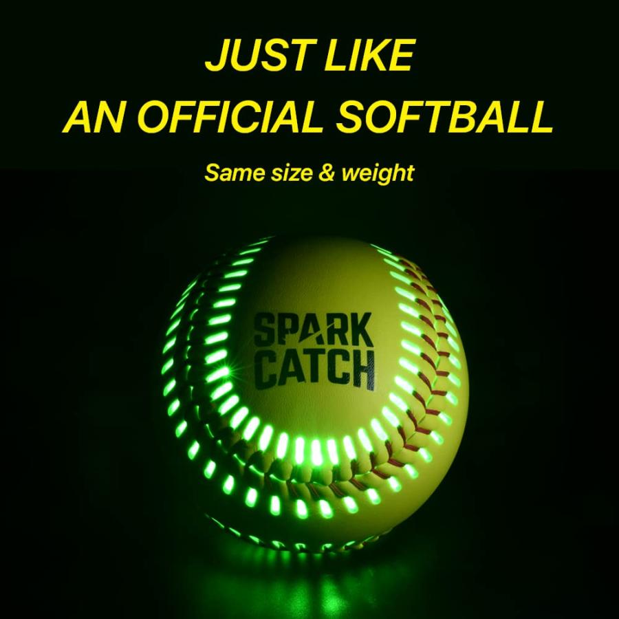 並行輸入品】SPARK CATCH ライトアップソフトボール 12インチ 暗闇で