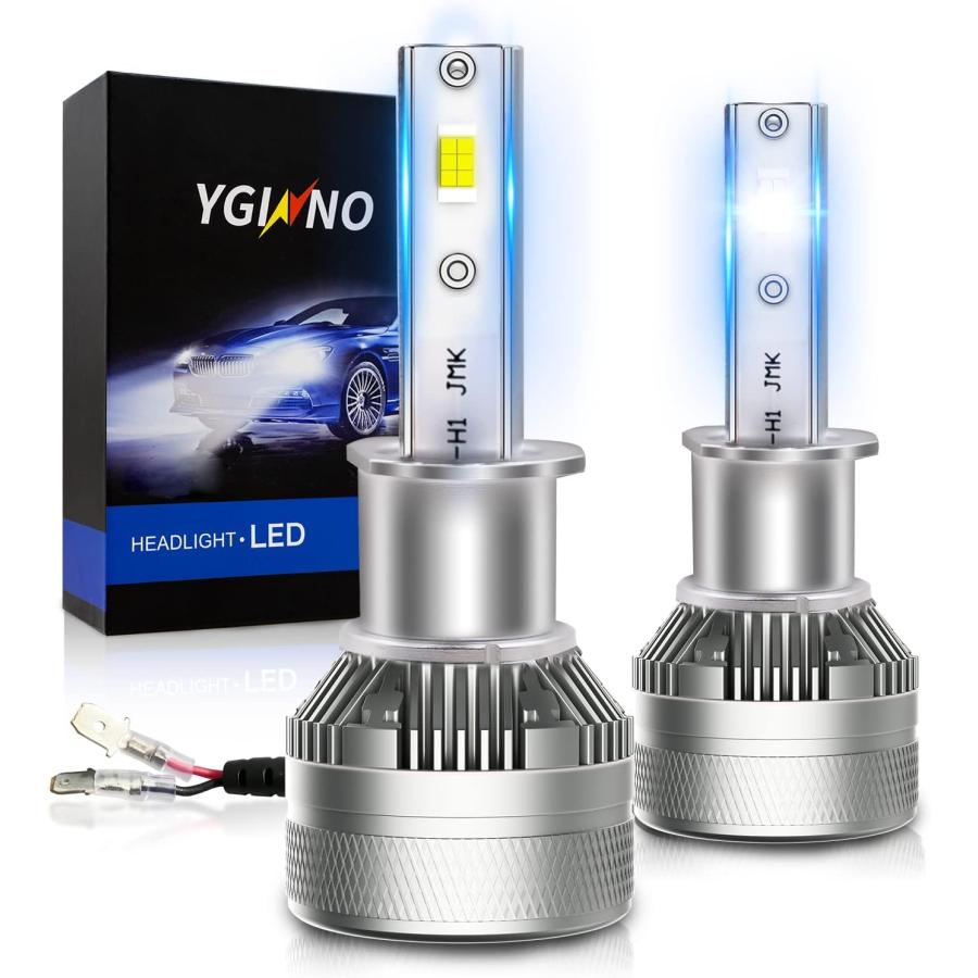 ブランド登録なし YGINNO H1 LEDヘッドライト電球 2023年アップグレード 70W 16000ルーメン 500%明るさ 6000K ...