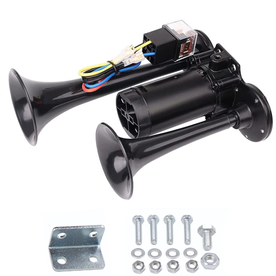 12V 150DB エアホーン トラック用 列車用 カーホーン 大音量 トラックホーン コンプレッサー付き トラック 並行輸入品 : Import tabaido - 通販 - Yahoo ...