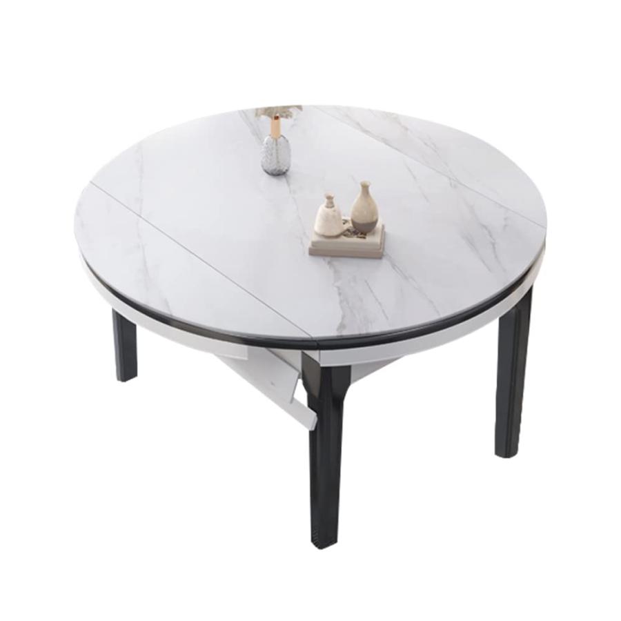 【並行輸入品】LITFAD Modern Foldable Dining Table White Dinette Retracta ...
