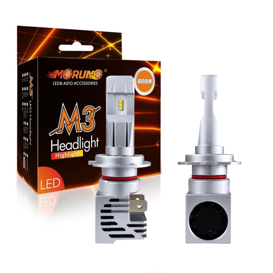 【並行輸入品】MORUMO M3 H7 Led Headlight Bulbs, 8000 Lumens 300% High Brightne ...