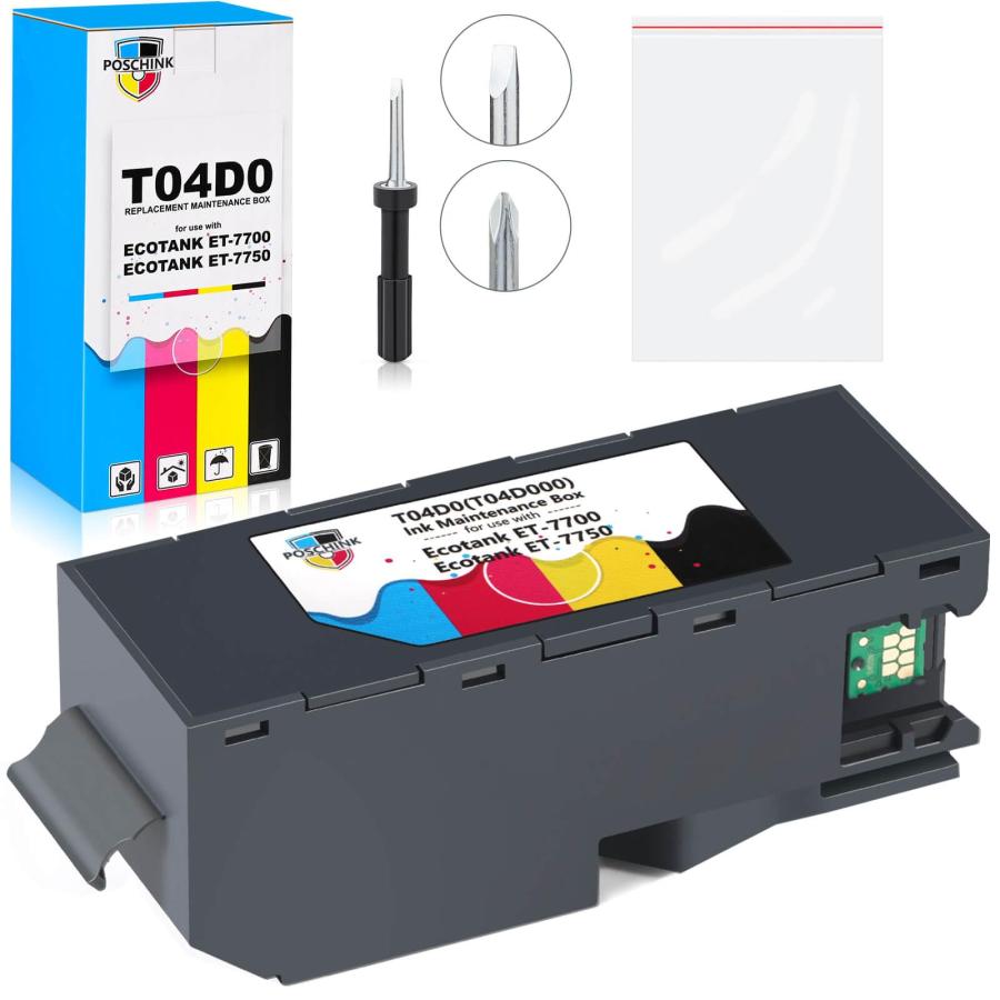 【並行輸入品】Poschink T04D0 メンテナンスボックス Ecotank ET7700 ET7750 / ET 7700 7750 ...