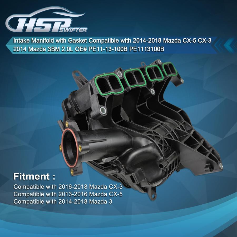 HSPSWIFTER インテークマニホールド ガスケット付き 2014 2018 MAZDA CX 5 CX 3 2014 MAZ 並行輸入品 : hfayb0ccdmk1lck ...