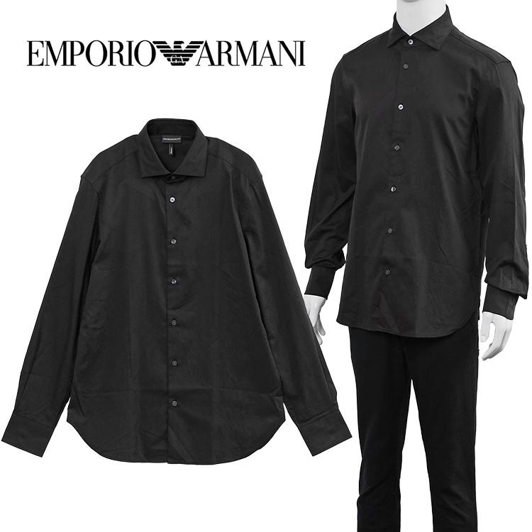 EMPORIO ARMANI エンポリオアルマーニ シャツ コットン オールオーバー ジャガード ロゴ 6D1C86-1NIUZ-F019 : IMPORTBRAND JP - 通販 ...