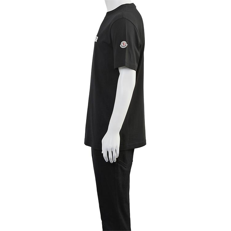MONCLER モンクレール Tシャツ ラバーロゴ 8C000-34-89AJS-999 MONCLER モンクレール Tシャツ ラバーロゴ 8C000-34-89AJS-999