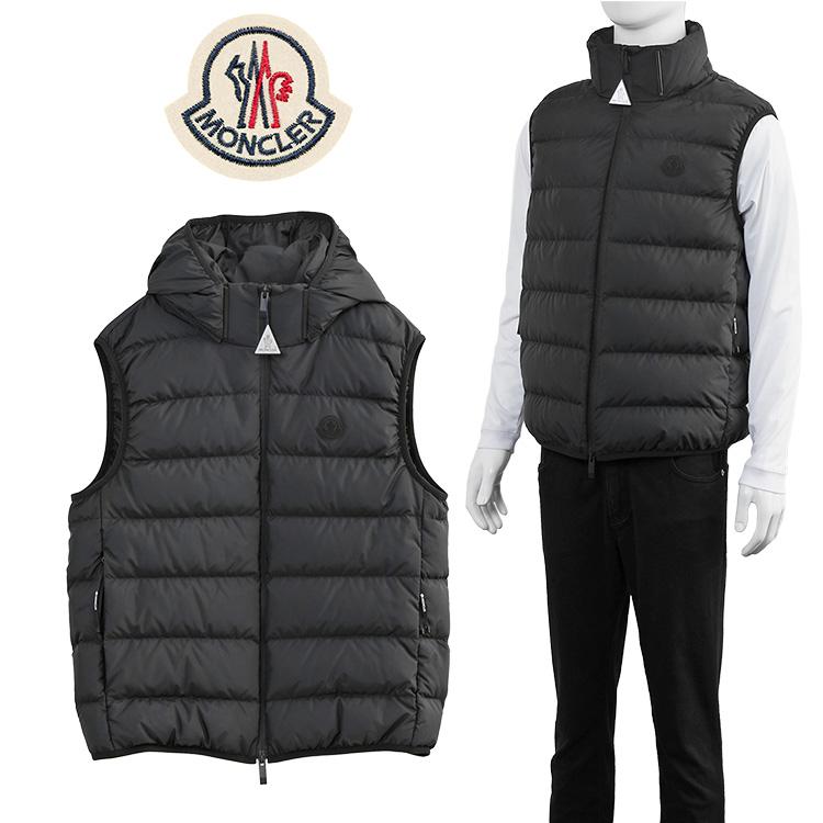 MONCLER Matt Black ダウンベスト ヴァルマスク 1A000-49-5973I MONCLER Matt Black ダウンベスト ヴァルマスク 1A000-49-5973I